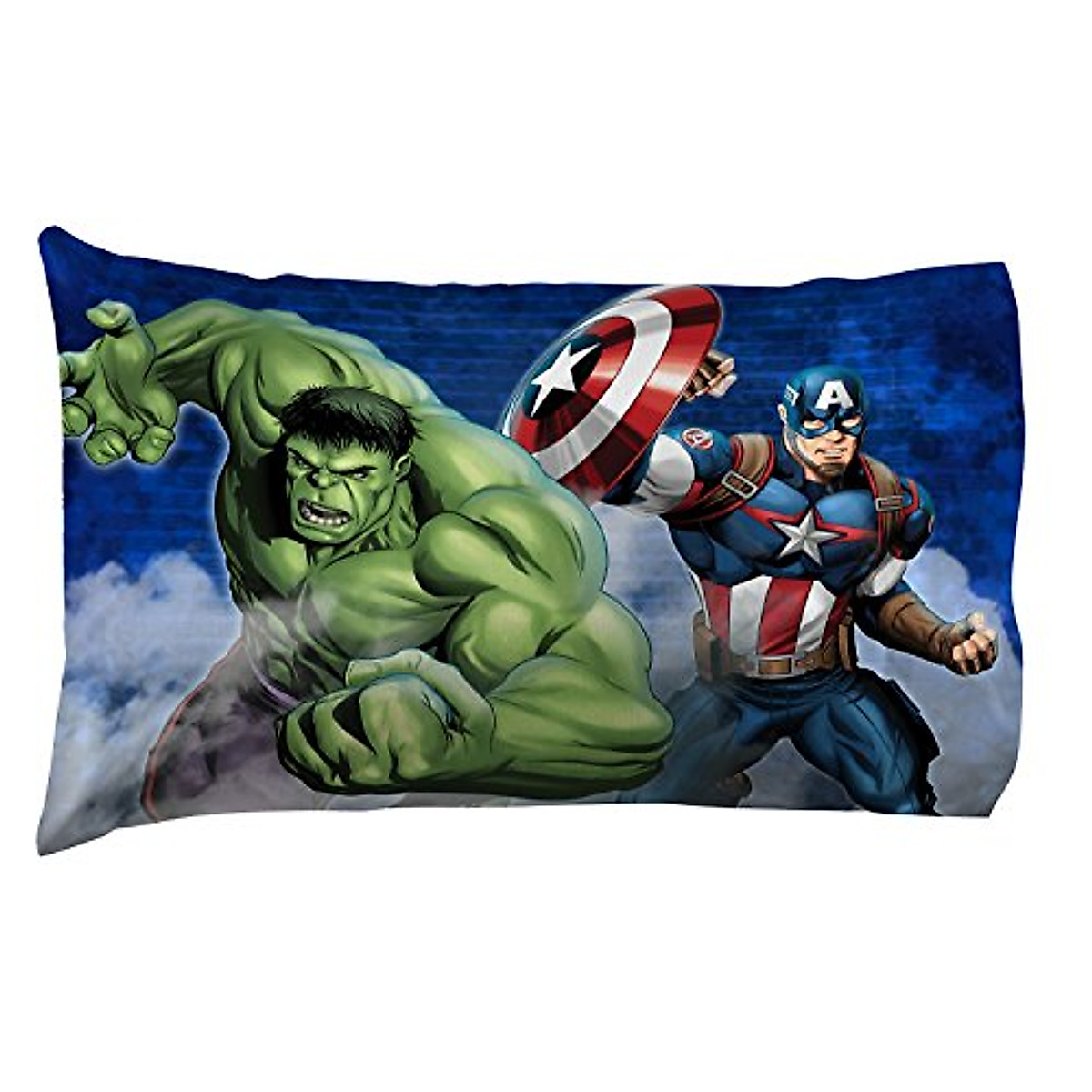 Jay Franco Marvel Avengers Blue Circle Bed Set, Twin