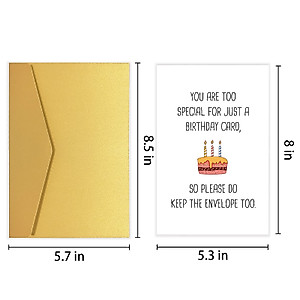 Snarky Birthday Card for Friends, Funny Birthday Card Gift for Him Her, Rude Birthday Card, You Are Too Special for Just A Birthday Card