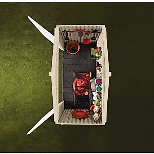 Rubbermaid 1862705 Shed, 7'x3.5', Tan/White