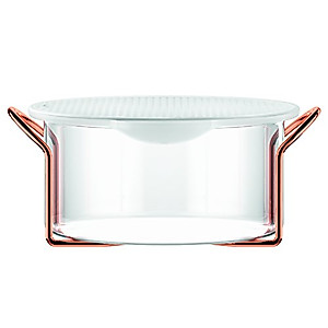 Bodum Hot Pot Bakeware Dish with Silicone Lid & Copper Stand, 2.0 L/68 oz/Large, Copper