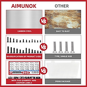 SAHHIVRM 860 PCS Small Computer Screws Assortment Kit, Black Tiny Eyeglass Screws M1.2 M1.4 M1.7 M2 M2.5 M3, PC & Laptop SSD Hard Drive CPU Cooler Screw, M.2 Electronic Screw Set.