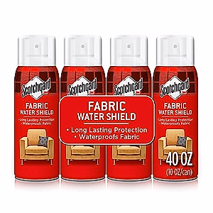 Scotchgard Fabric Water Shield, Water Repellent Spray for Clothing and Household Upholstery Items, Long-Lasting Water Repellent, Four 10 Oz (Pack of 4)