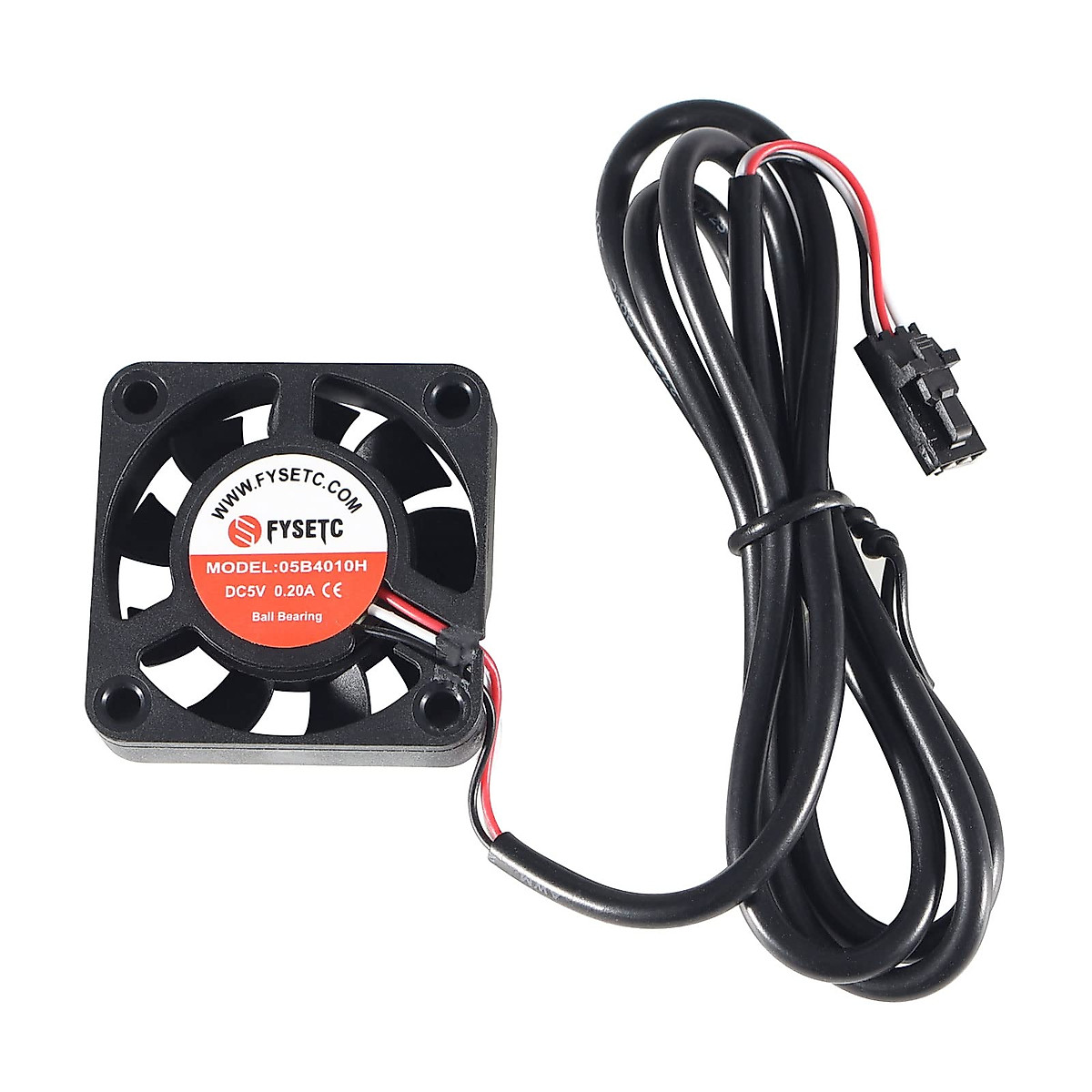 FYSETC Prusai3 MK3S+ Hotend Part Upgraded Dual-Ball Cool Blower Fan 4010 40x40x10mm DC 5V 0.2A Hot End Cooler Radiator for 3D Printer PrusaMK3 MK3S DIY Accessories -Pack of 2