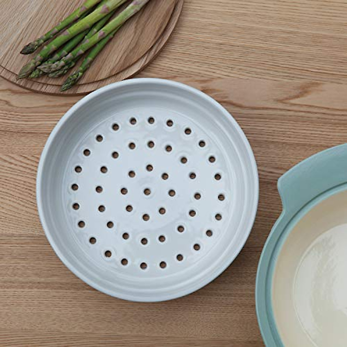BergHOFF Ron Stock Pot Stoneware Steam Tower Insert, White