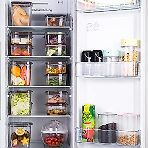 FEBEEK 2.8L Airtight Sealed Fresh-keeping Food storage Container with Vacuum Electric Pump for Meats, Pickles, Spices, Salads, Jams, BPA-Free