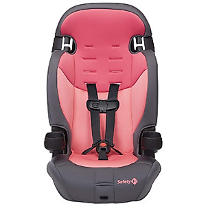 Safety 1st Grand 2-in-1 Booster Car Seat, Forward-Facing with Harness, 30-65 pounds and Belt-Positioning Booster, 40-120 pounds, Sunrise Coral