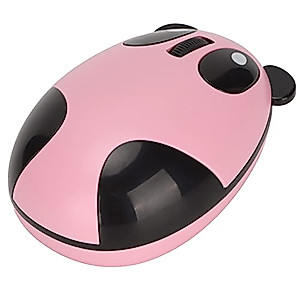 ASHATA Mini Cute Wireless Mouse, 2.4G Rechargeable Wireless 1200DPI Ergonomic Fashionable Gaming Mice with USB Receiver and 3 Buttons for PC Laptop Computer for Kids Girls, Customizable