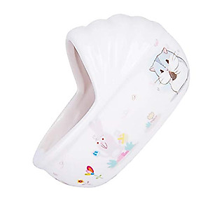 balacoo Ceramics Pet Hamster Bath House Chinchilla Bathroom Container Sauna Toilet Small Animal Sand Room Rat Hideout Nest for Hamster Chinchilla Small Pet (White)