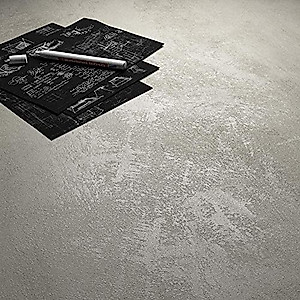 Mobili Fiver, Emma 140 Extendable Dining Table, Concrete Grey with White Crossed Legs, Made in Italy