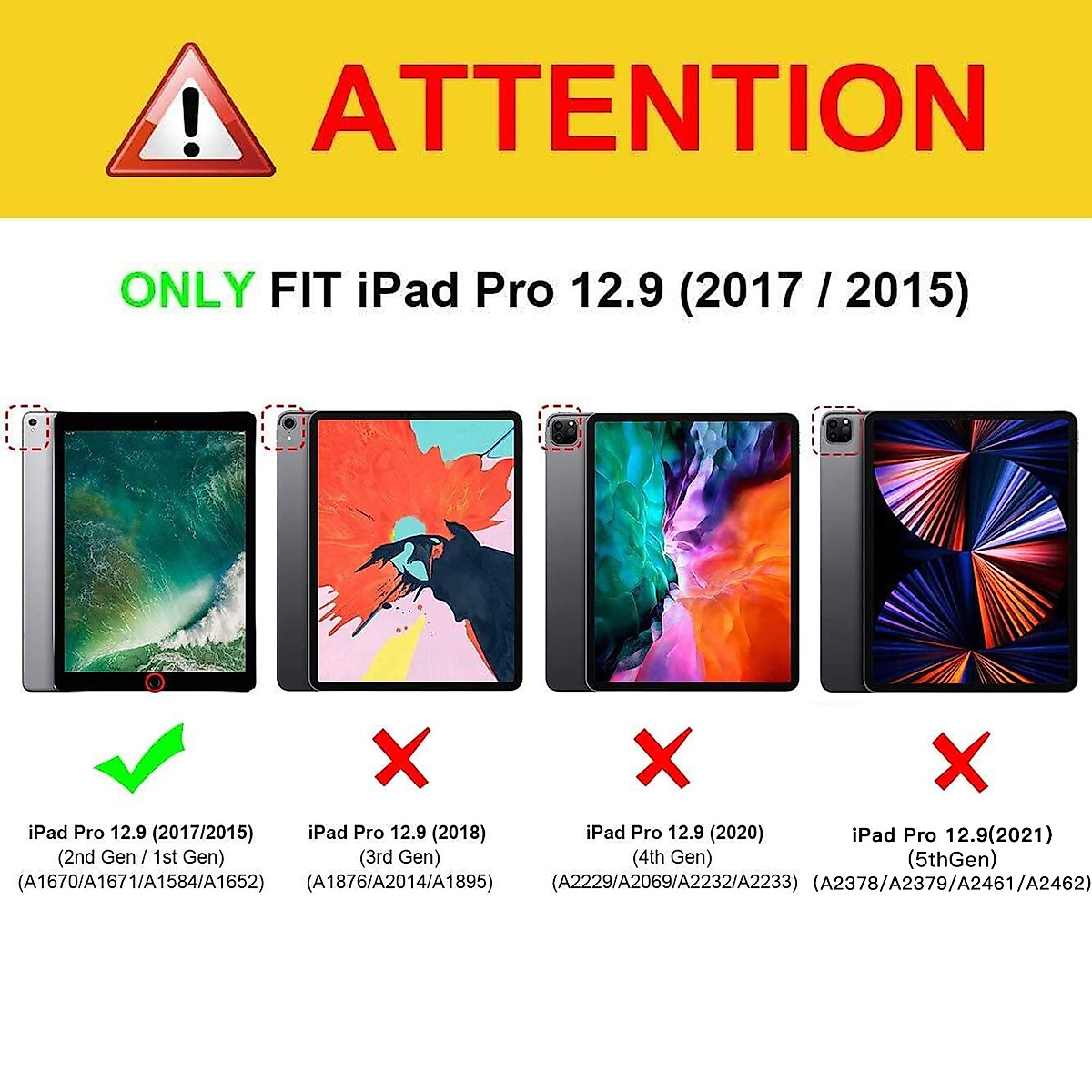 iPad Pro 12.9" Case,AICase Heavy Duty Hybrid Shockproof Hard Case Cover Rubber Stand for 2017(A1670/A1671) Apple iPad Pro 12.9 inch (Black/Mint Blue)