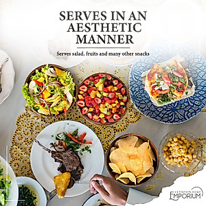 Creekview Home Emporium Acacia Salad Bowl and Serving Utensil Set - Large Wooden Salad Bowl with Serving Spoon and Fork