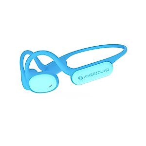 Hinersound Kids Bluetooth Headphones Open Ear Air Conduction,70/85/94dB Volume Control Ultra-Light Wireless Sport Kids Earbuds for Children Travel/Running/Cycling