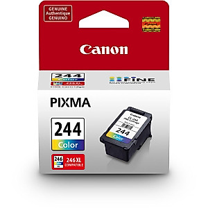 Canon 2 Pack CL-244 Color Ink Cartridge for PIXMA IP, MX, MG, TS, and TR Series All-in-One Inkjet Printers - 6.2ml