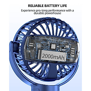 FrSara Portable Baby Stroller Fan, Stroller Fan Clip On for Baby, Safe and Quiet, 4000mAh, Baby Fan for Stroller and Car Seat, 3-Speed Adjustable, Suitable for Desks,travel,Bicycles,Camping Dark Pink