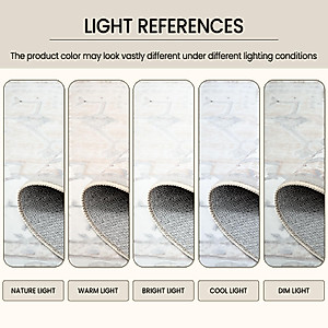 Washable 5x7 Area Rugs Non Slip 5x7 Rug Low Pile Rug Floor Carpet Distressed Printed Area Rug Soft Area Rug for Living Room Bedroom Dinning Room Kitchen Indoor-Cream White