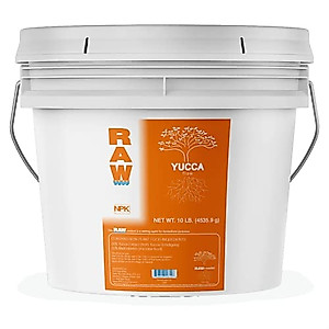 RAW- Yucca Plant supplement for all stages Increase nutrient uptake wetting agent surfactant For Horticulture Purposes Indoor Outdoor Use- 10 lb