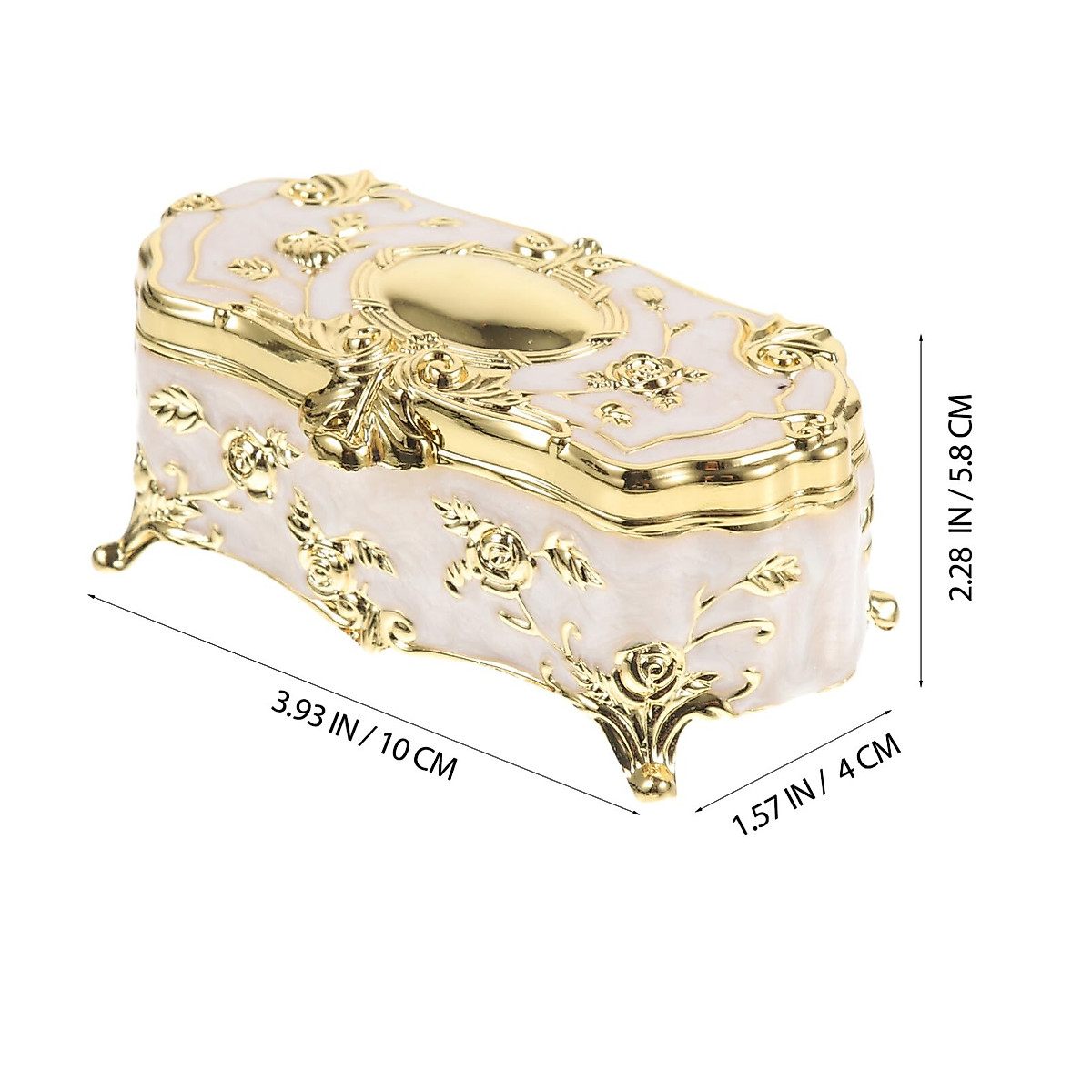 Zerodeko Box Jewelry Box Exquisite Earring Case Decorative Bracelet Case Household Earring Case Jewelry Storage Supply Jewelry Trinket Organizer Jewelry Storage Accessory Desktop Decor