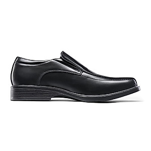 Bruno Marc Men's Square Toe Dress Loafers Shoes, 5-Black - 13 (Cambridge-05)