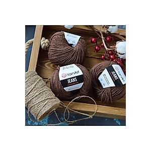 Yarn Art YarnArt Jeans Sport Yarn 55% Cotton 45% Acrylic 1 Skein/Ball 50 gr 174 yds Cotton Yarn Knitting Yarn Soft Yarn amigurumi Cotton Yarn (40)