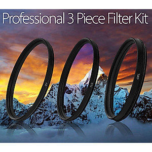 Nikon AF-S NIKKOR 24-70mm f/2.8G ED Zoom Lens (2164) with Padded Lens Case + Macro Filter Kit + UV, CPL, FL Lens Filters + Tulip Hood + Lens Cap Keeper + Cleaning Kit (Renewed)