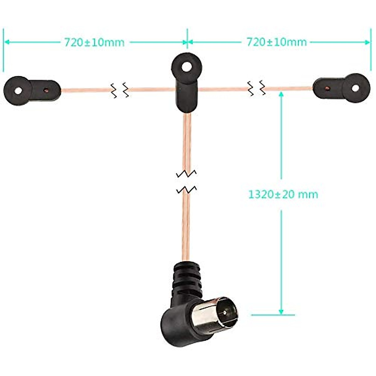 Bingfu FM Antenna FM Dipole Antenna 75 Ohm Indoor FM Radio Antenna AM Loop Antenna for Pioneer Onkyo Yamaha Marantz Indoor Bluetooth Home Stereo Receiver AV Audio Video Home Theater Receiver Tuner