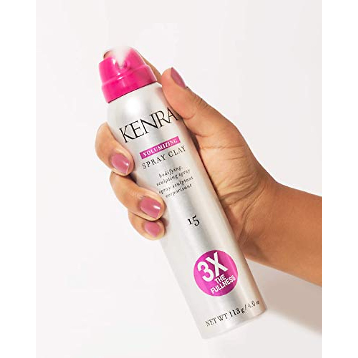 Kenra Volumizing Spray Clay 15 | Bodifying, Fullness Spray | 3X The Fullness | Medium Hold | Provides Texture & Volume With A Long-Lasting Finish | All Hair Types | 4 oz