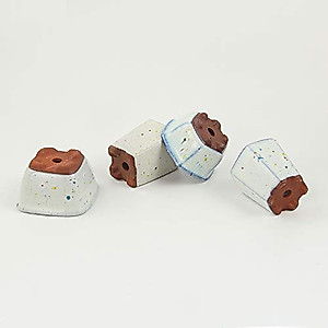 Happy Bonsai 4 pc Mini Glazed Pots Value Set