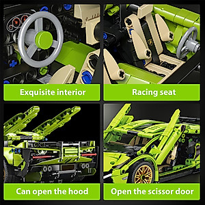 hahaspil Cars for Adults and Teen Building Sets,Speed and Champions Toys (1100PCS)