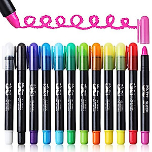Mr. Pen- Crayons, Gel Crayons, 12 Pack, Twist up Crayons, Non-Toxic, Silky Crayons for Coloring Book, Gel Crayons for Bible Journaling, Artist Crayons, Crayons for Adult Coloring, Gel Crayons for Kids