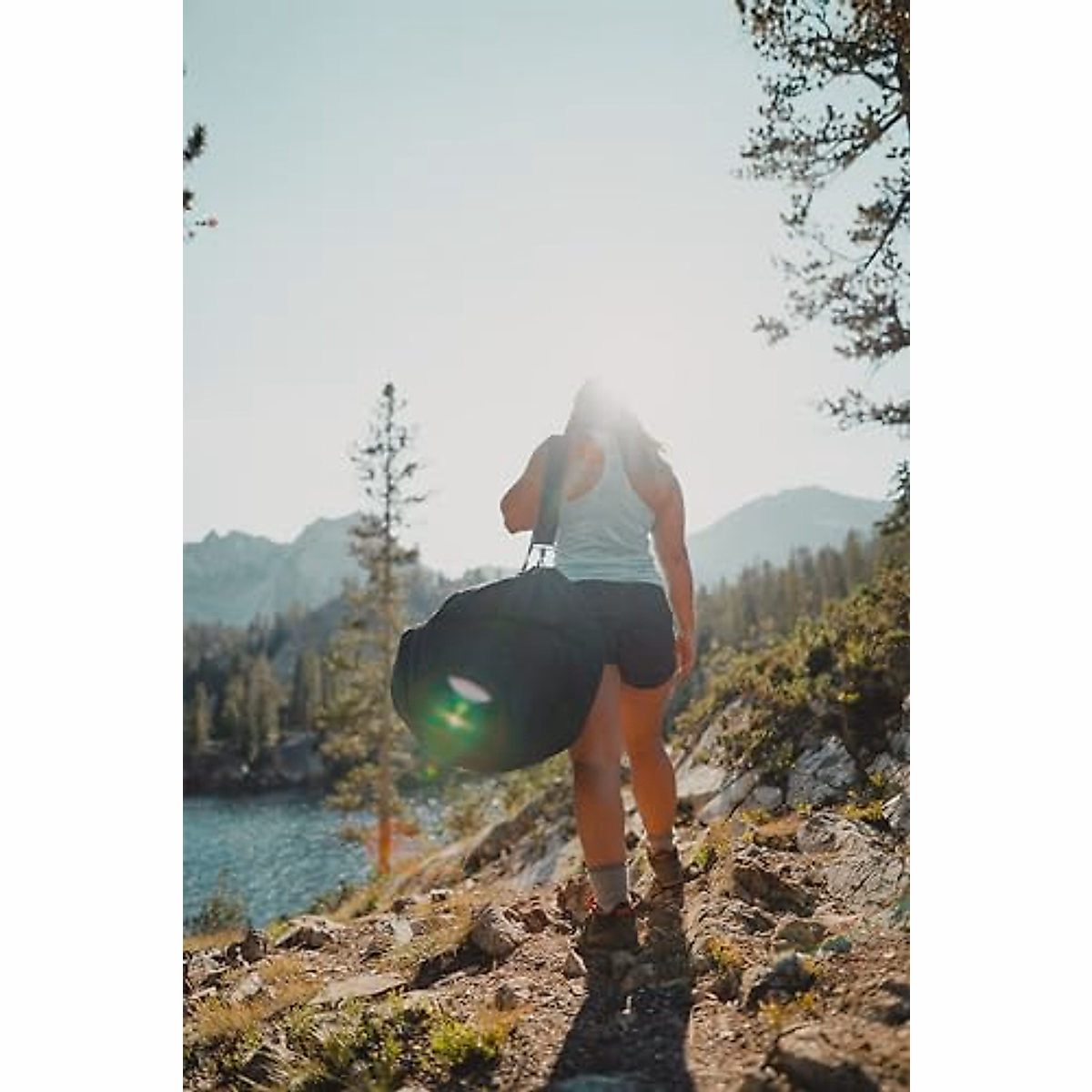 Stansport Zippered Canvas Deluxe Duffel Bag - Black (1233)