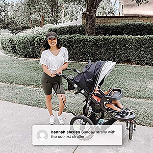 Jeep Hydro Sport Plus Jogger by Delta Children, Includes Car Seat Adapter, Black