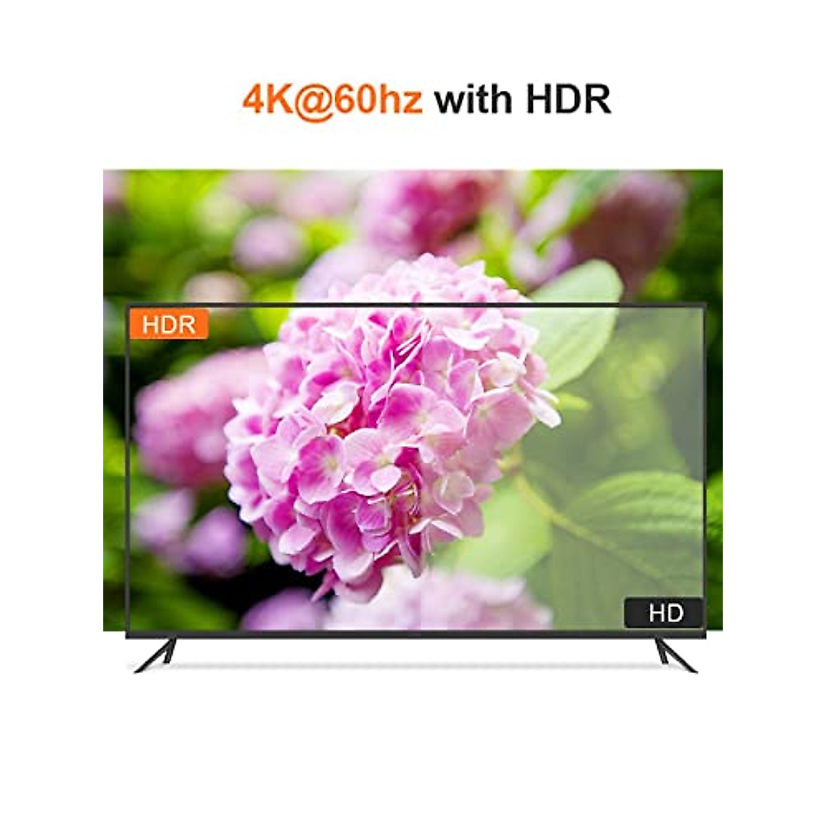 CableCreation USB C to HDMI Cable 4K@60Hz HDR, 6FT USB C to HDMI Cord, Compatible with MacBook Pro 2020, iPad Pro 2020, Surface Book 2, S20, S10 to TV, Projector, Monitor, Black