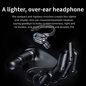 Sport Ear Hook Bluetooth Earphones with Microphones, HiFi Stereo Earbuds Waterproof Headsets with LED Display