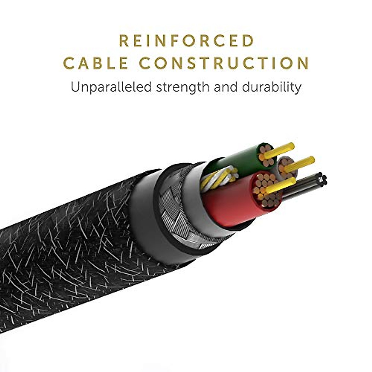 Native Union Type-C Desk Cable – USB-C to USB-C 8ft Ultra-Strong Non-Slip Charging Cable with Anchor Weight Compatible with iPhone 16, MacBook Pro 14" M3, Air 13"/15", Surface Go 3 (Cosmos)