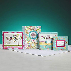 C.R. Gibson 'Sweet Baby' Pink Owl First Five Years Girl Memory Baby Book, 64pgs, 10'' W x 11.75'' H