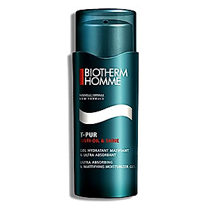 Biotherm Homme T-Pur Anti Oil and Shine Ultra Absorbing and Mattifying Moisturizer Gel, 1.69 Ounce