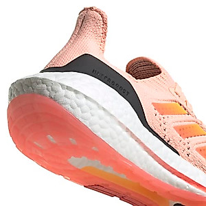 adidas Women's Ultraboost 22 Running Shoe, Light Flash Orange/Flash Orange/Turbo, 7