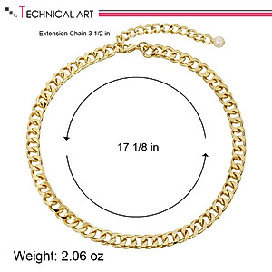 LILIE&WHITE Chunky Gold Chain Necklace For Women Cuban Link Chain Necklace For Men Fashion Necklace Costume Jewelry