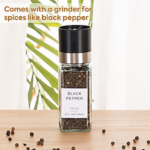 Weselljars 24 Pcs Spice Jars with Label, Thickened Glass Seasoning Jars with Bamboo Lids, Airtight Sealing Seasoning Bottles with Silicone Funnel for Easy Refilling, Spice Jars with Shaker Lids (24 Pcs Spice Jars)