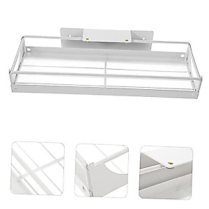 OKUMEYR Drawer Rack Wire Holders for Cords Clear Drawer Clear Shelves Under Sink Cabinet Organizer Pull Out Sink Shelf Slide Out Pantry Shelves Kitchen Cabinet Rack Metal Organizer