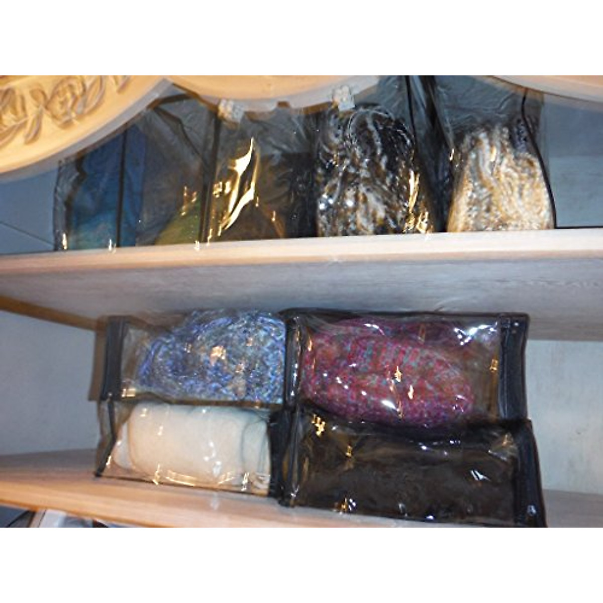 Sweater and Scarf Storage Bags(10 bags in each set) bags measure 12x10x4