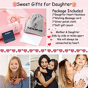 Tarsus Mothers Day Gifts Daughter Necklace Christmas Valentines Day Jewelry Birthday Gift for Daughter from Mom