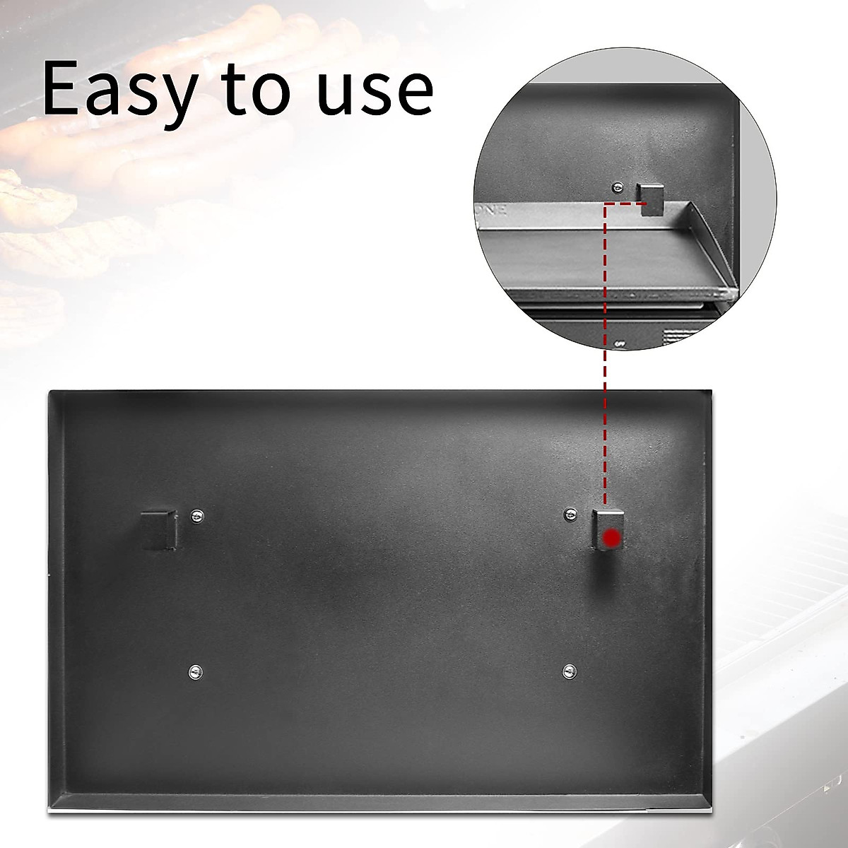 Griddle Hard Cover for 28” Blackstone, Flat Top Grill Lid with 2 Handles for Black Stone, 28 inch Blackstone Griddle Cover Accessories, Flat Top Griddle/Grill Cover