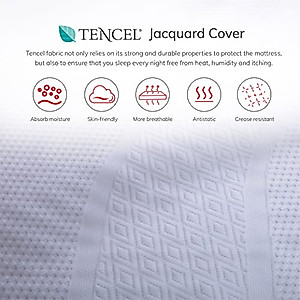 MLILY 12 Inch Cal King Mattress, Manchester United Memory Foam Medium Plush Mattress in a Box, Charcoal Gel Cooling Bamboo Mattress, CertiPUR-US Certified Made in USA, 72”x84”x12” White