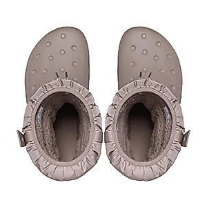 Crocs Women's Classic Neo Puff Luxe Winter Boots Snow, Mushroom, Numeric_10