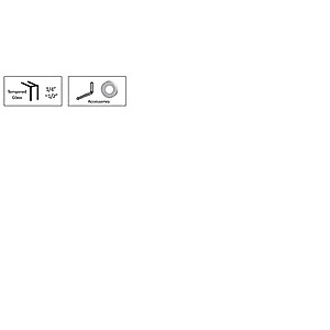 Rockwell Security Tubular Back to Back Door Pull 6 Inch Brushed Nickel Finish for Commercial and Residential Heavy Glass Frameless Shower Doors 1/4 Inch to 1/2 Inch Thick