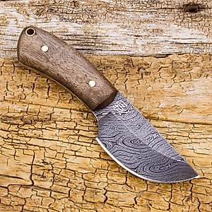 Forseti Steel Colter Skinner Damascus Knife