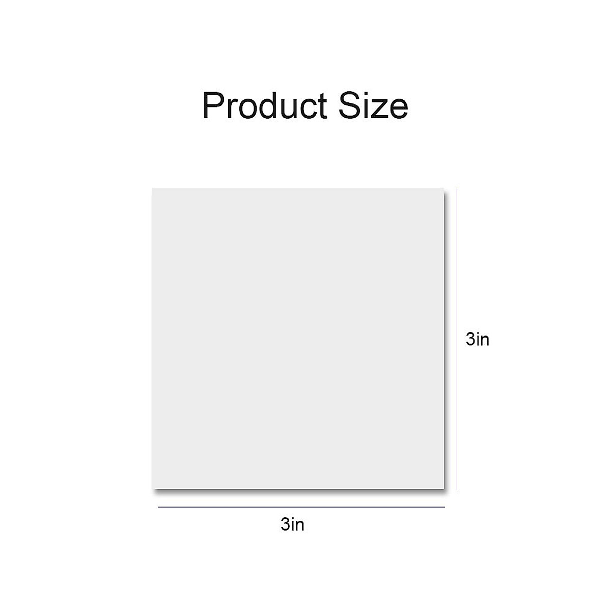 Clear Sticky Notes Transparent Self-Sticky Notes Repeatable Paste PET 500 Sheets (3'' x 3'')