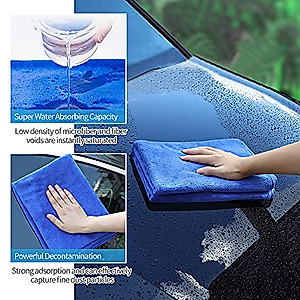 3/5/10 Pack Large Car Drying Towels, 24” x 60” Microfiber Car Wash Towels, Ultra Absorbent Microfiber Car Towels, Lint and Scratch Free Microfiber Towels, Thick Towers for Car, Truck, SUV (3 Pack)