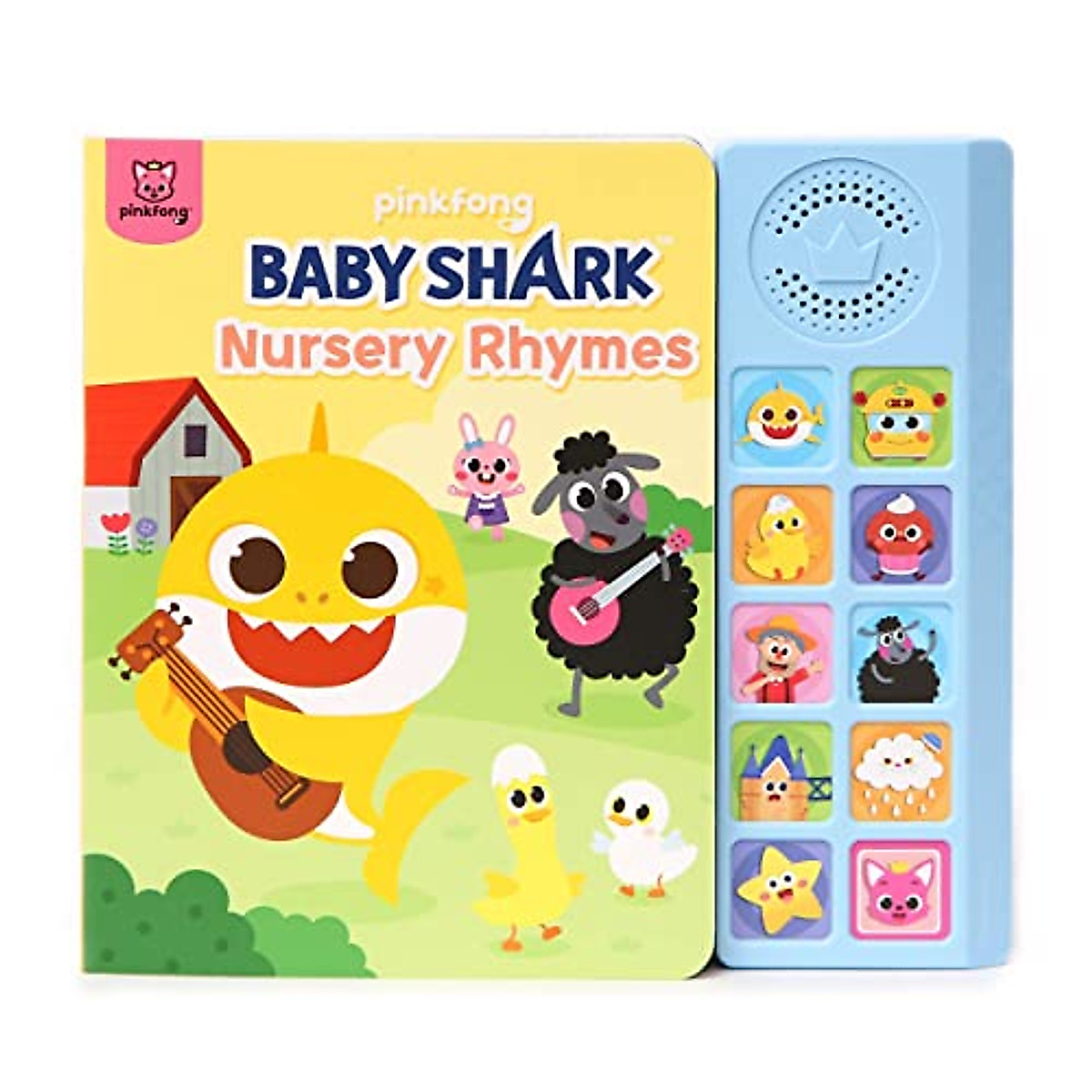 Baby Shark Nursery Rhymes 10 Button Sound Book| Learning & Education Toys | Interactive Baby Books for Toddlers 1-3 | Gifts for Boys & Girls
